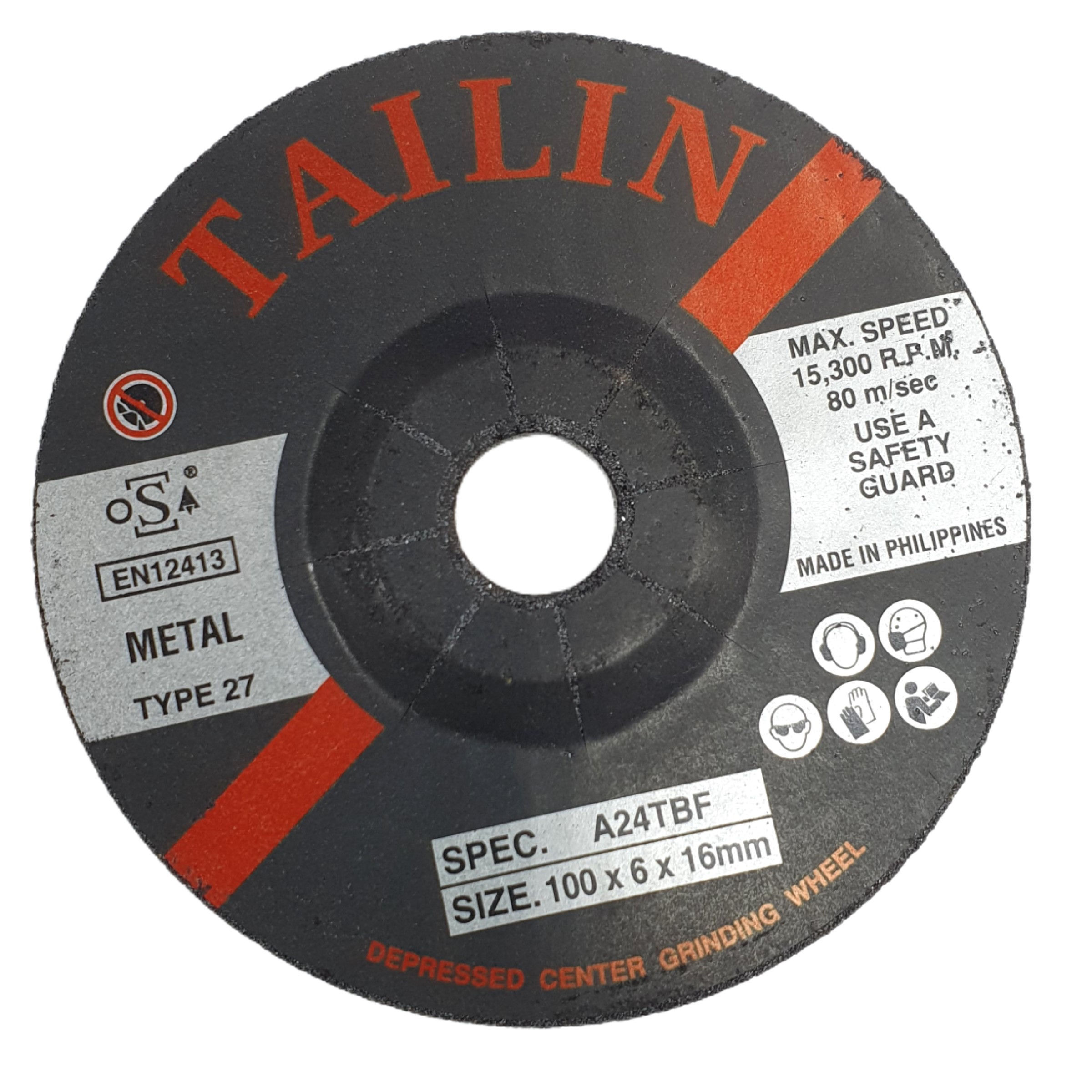 Tailin Metal Grinding Wheel 4'' - Tools UAE